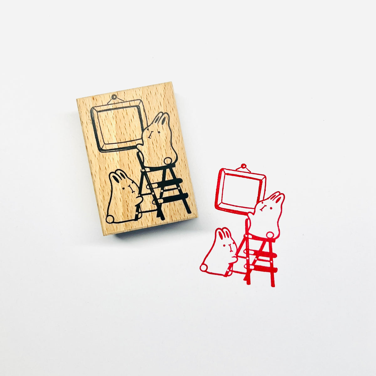 Bunnies Hanging Frames Stamp– The Little Red House Shop